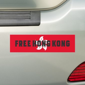 Free Hong Kong Bumper Sticker | Zazzle