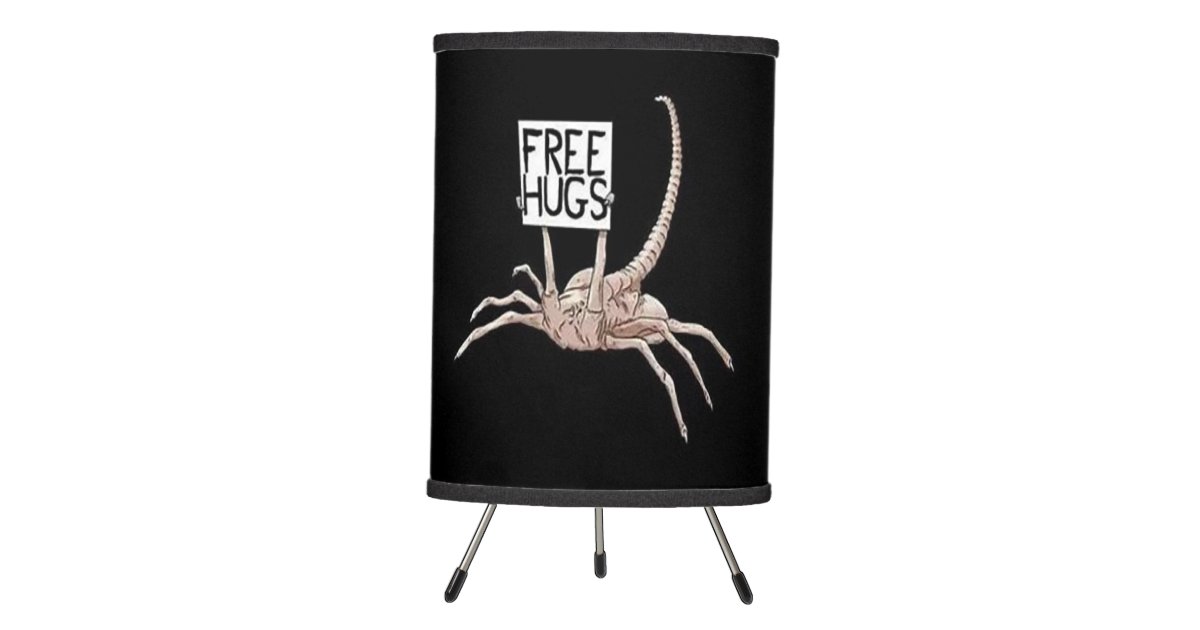 Free Hugs Alien Tripod Lamp | Zazzle
