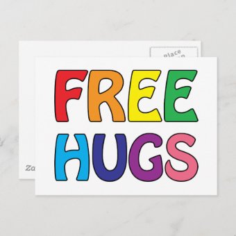 Free Hugs Postcard | Zazzle
