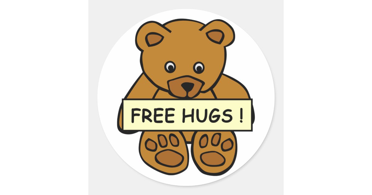 Free Hugs stickers | Zazzle
