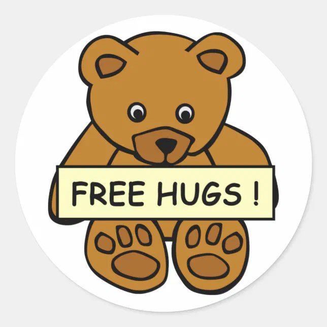 Free Hugs stickers | Zazzle