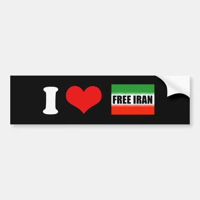 FREE IRAN BUMPER STICKER | Zazzle