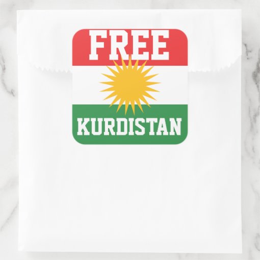 FREE KURDISTAN FLAG STICKERS | Zazzle