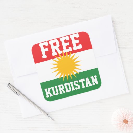 FREE KURDISTAN FLAG STICKERS | Zazzle