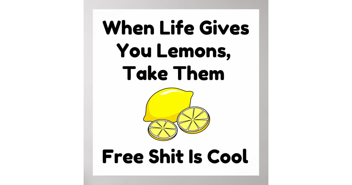 Free Lemons Poster | Zazzle