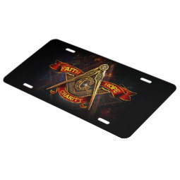 Free Mason License Plate | Zazzle