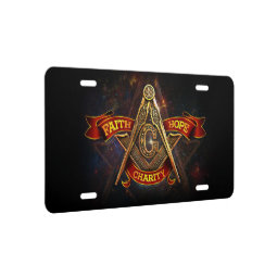 Free Mason License Plate | Zazzle