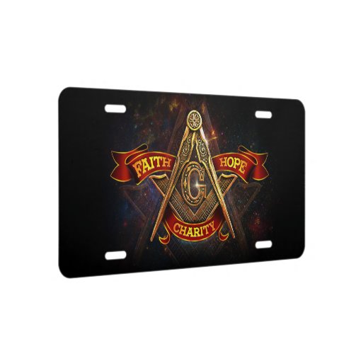 Free Mason License Plate | Zazzle