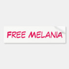 "FREE MELANIA!" BUMPER STICKER | Zazzle.com