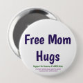 Free Mom Hugs Button | Zazzle