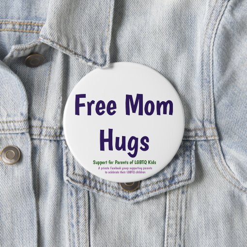 Free Mom Hugs Button | Zazzle