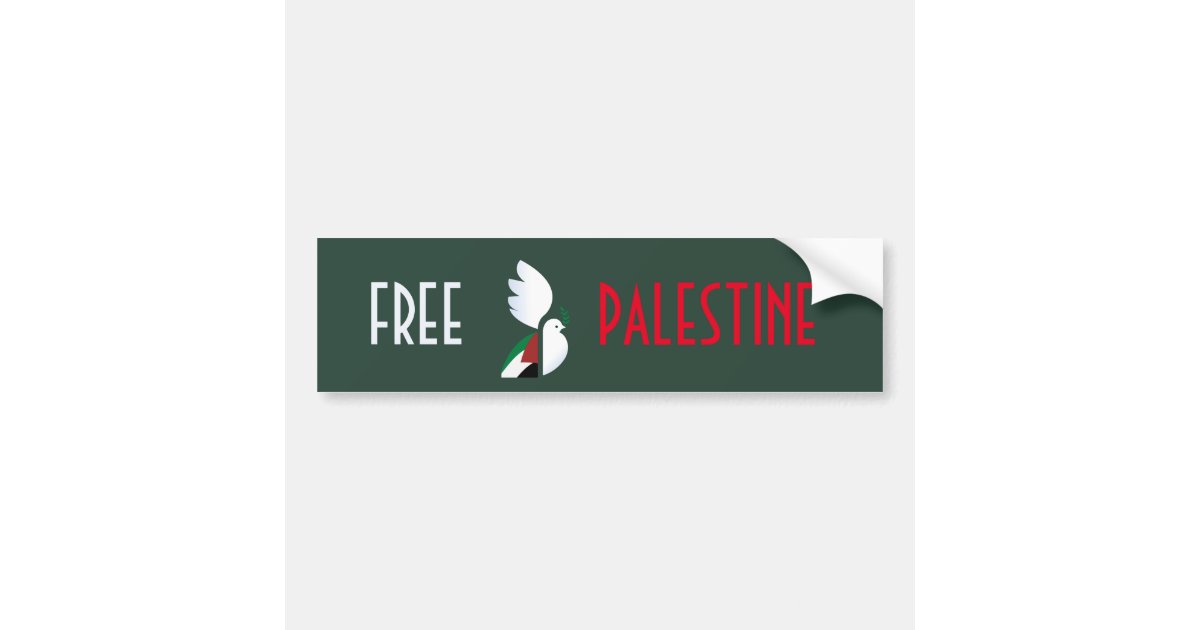 Free Palestine Bumper Sticker | Zazzle