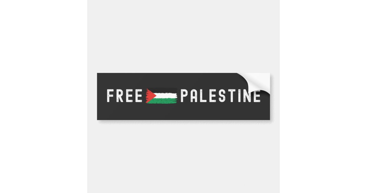 FREE PALESTINE BUMPER STICKER | Zazzle