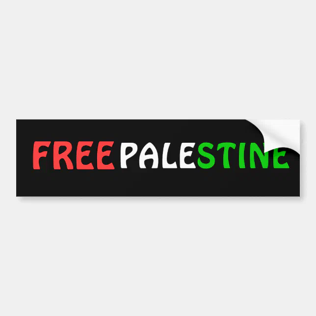 FREE PALESTINE Bumper Sticker | Zazzle