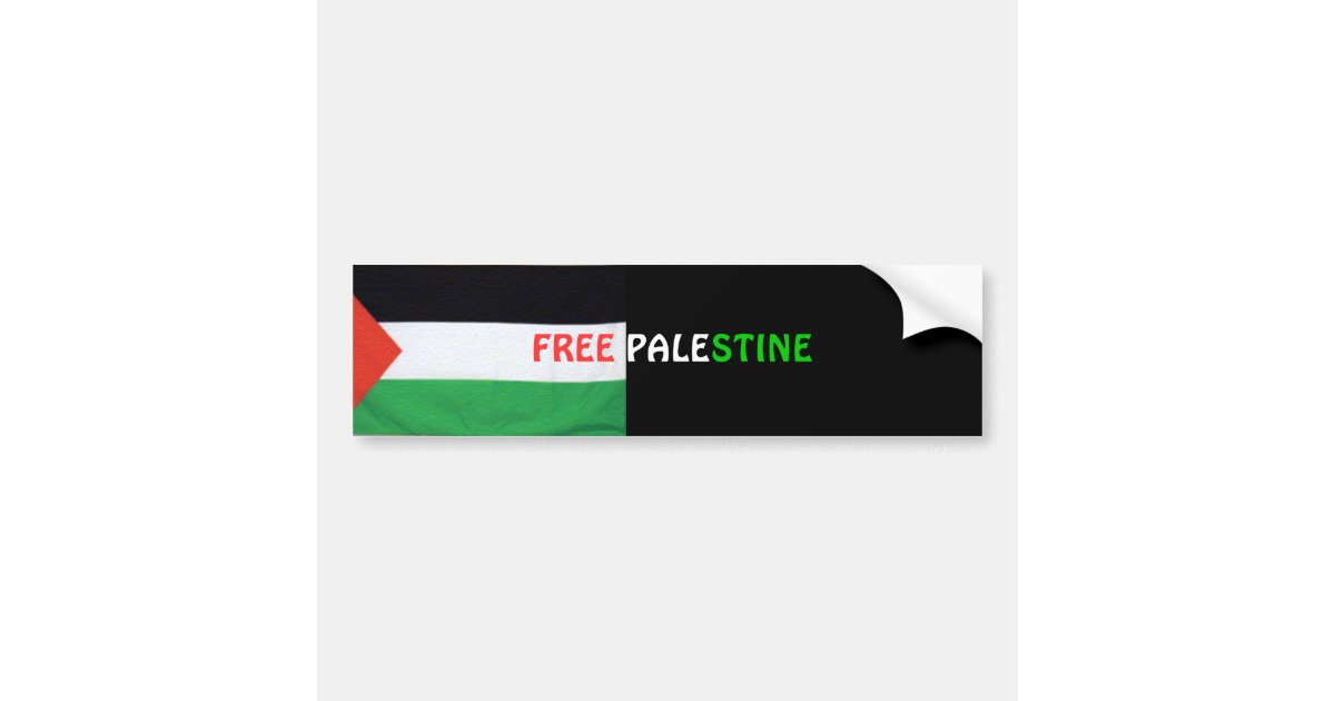 FREE PALESTINE Bumper Sticker | Zazzle