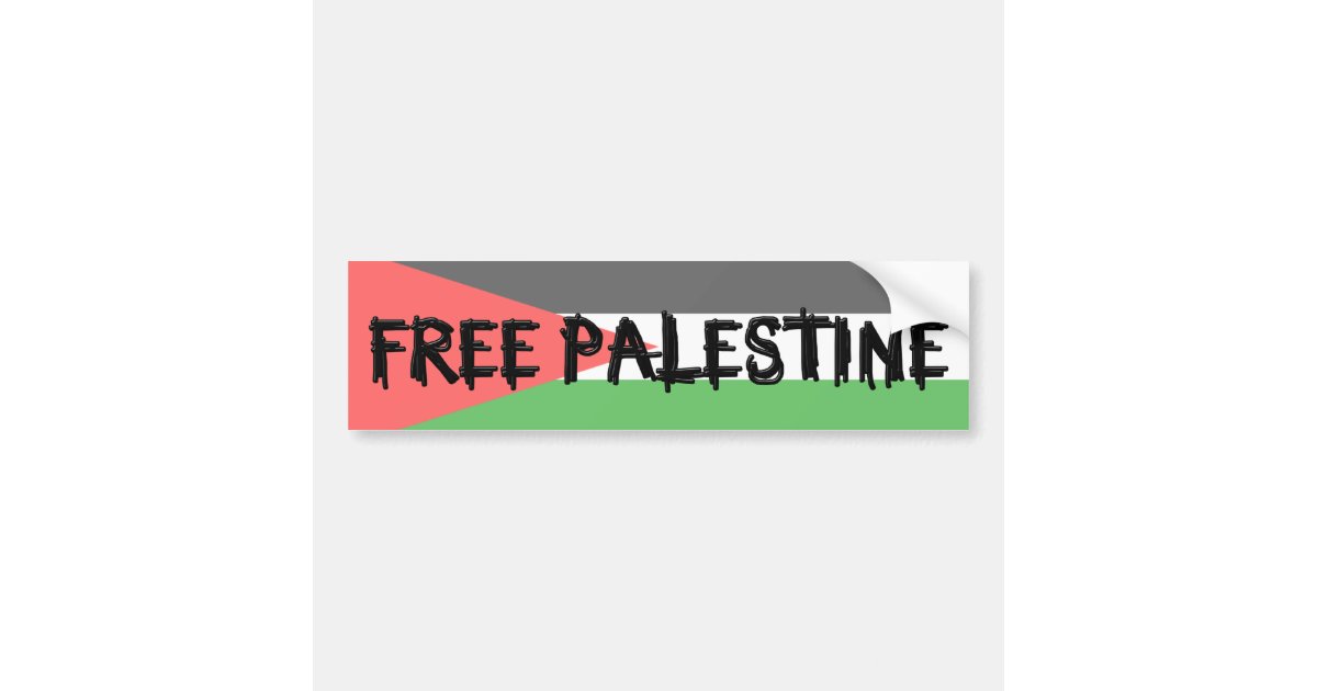 FREE PALESTINE Bumpersticker Bumper Sticker | Zazzle