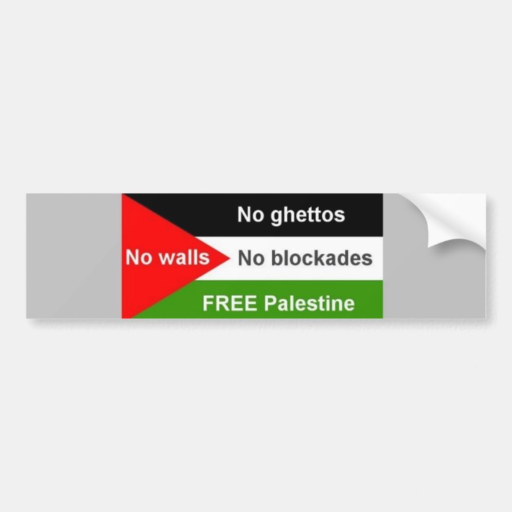 Free Palestine - Customized Bumper Sticker | Zazzle