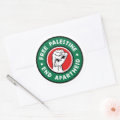 Free Palestine End Apartheid Classic Round Sticker | Zazzle