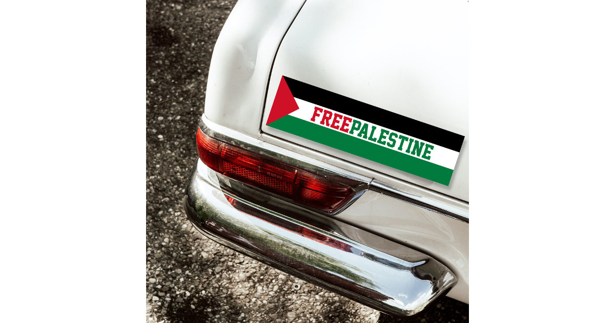 Free Palestine Flag Bumper Sticker | Zazzle
