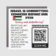 FREE PALESTINE - Israel Crimes UN Article QR Code Car Magnet | Zazzle