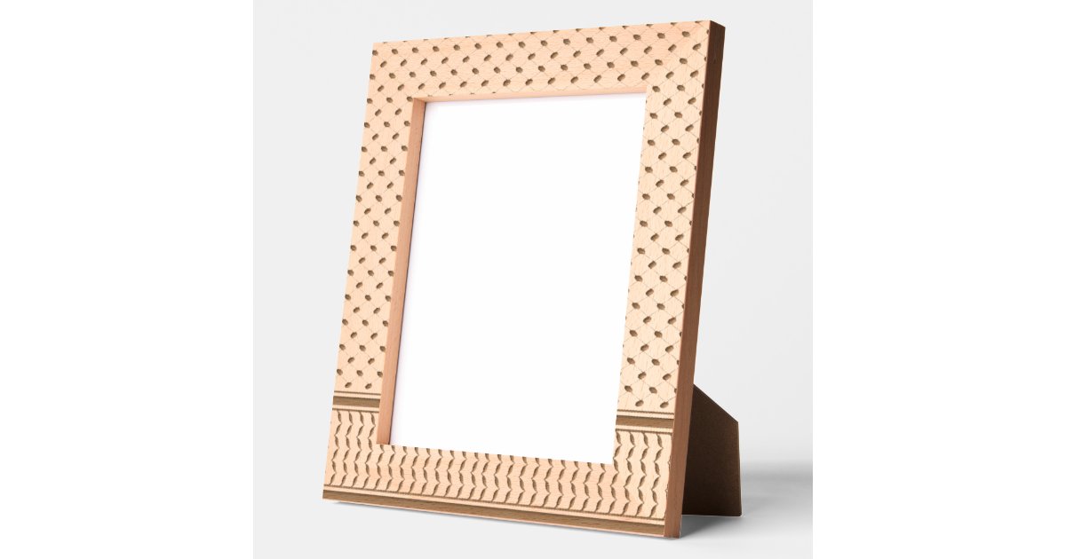 FREE PALESTINE Keffiyeh outline wooden frame | Zazzle
