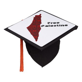 Free Palestine Map Graduation Cap Topper | Zazzle