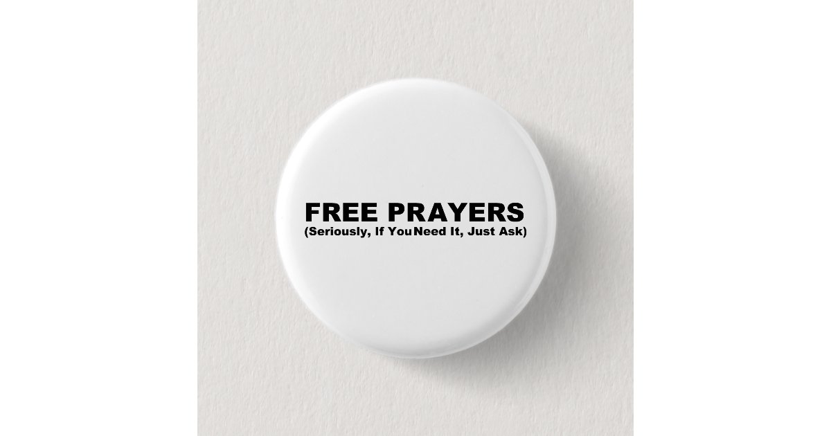 Free Prayers Button | Zazzle