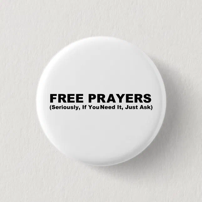 Free Prayers Button | Zazzle