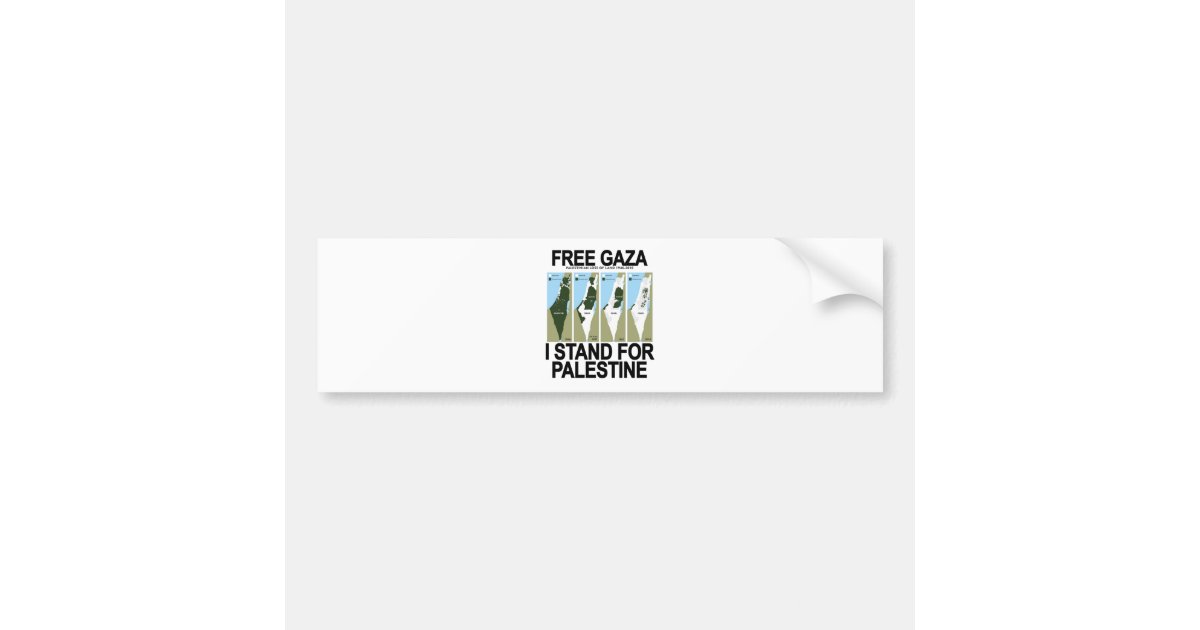 FREE SAFE GAZA PALESTINE.png Bumper Sticker | Zazzle
