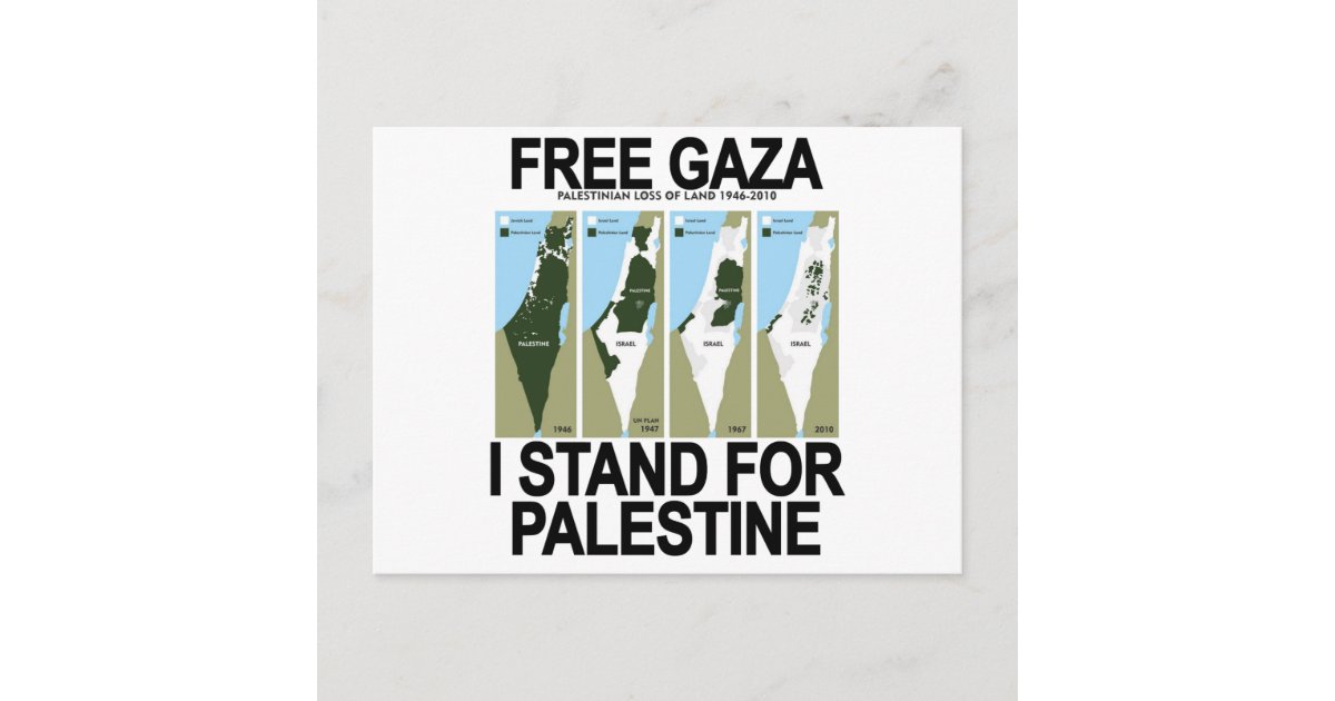 FREE SAFE GAZA PALESTINE.png Postcard | Zazzle