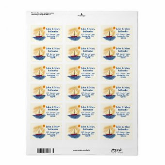 Free Sailing Return Address Label | Zazzle