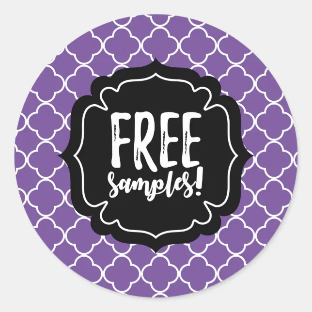 Free samples label stickers | Zazzle