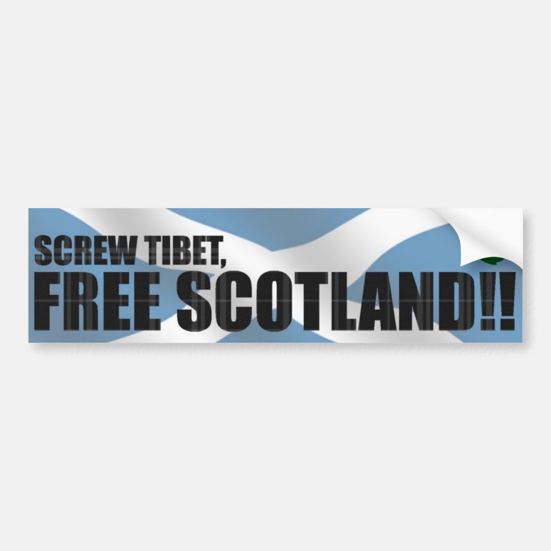 Free Scotland!! Bumper Sticker | Zazzle