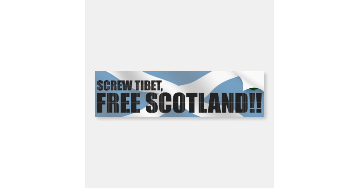 Free Scotland!! Bumper Sticker | Zazzle