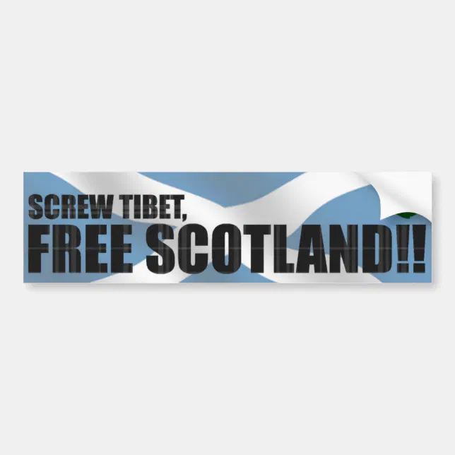 Free Scotland!! Bumper Sticker | Zazzle