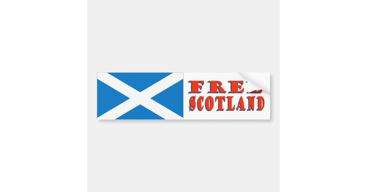 Free Scotland Bumper Sticker | Zazzle
