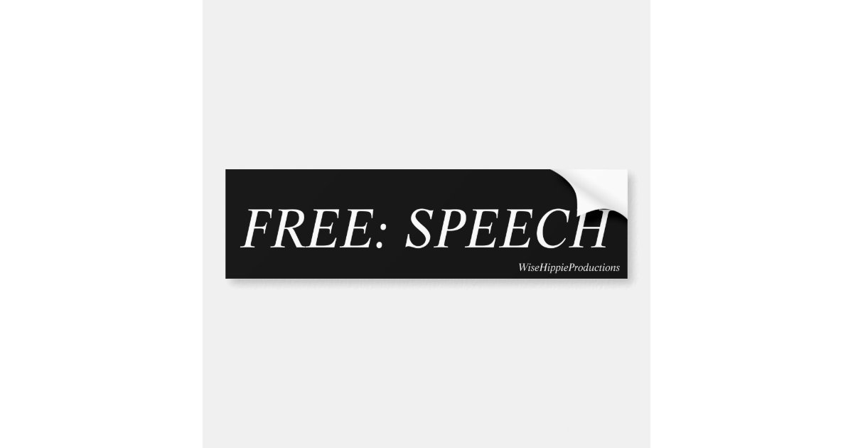 Free: Speech bumper sticker | Zazzle