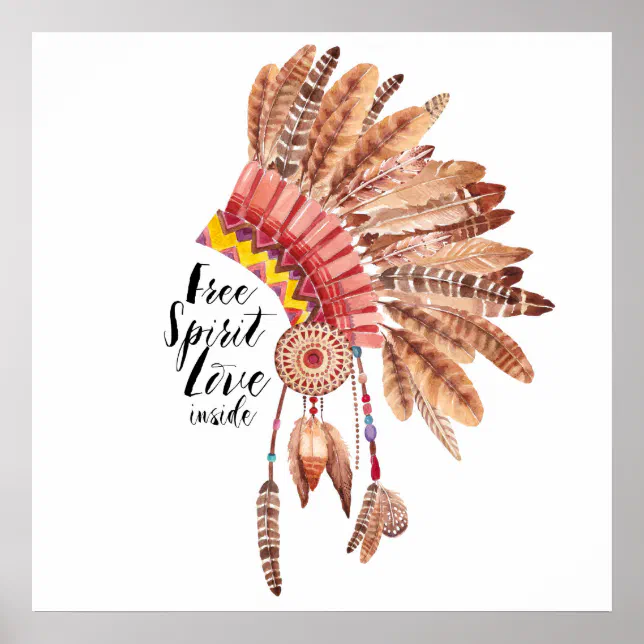 Free Spirit Love Inside Poster | Zazzle