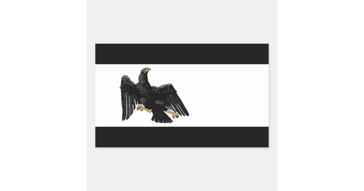 Free State of Prussia Flag Rectangular Sticker | Zazzle