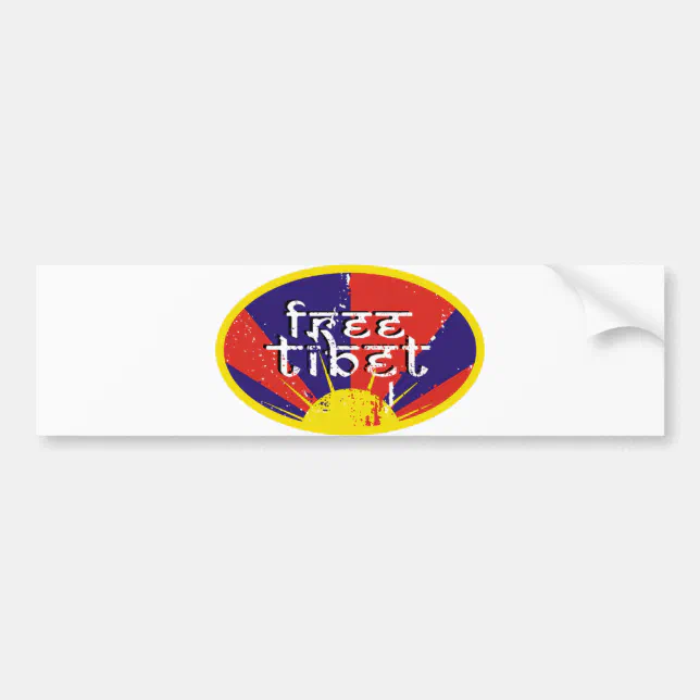 Free Tibet Bumper Sticker | Zazzle