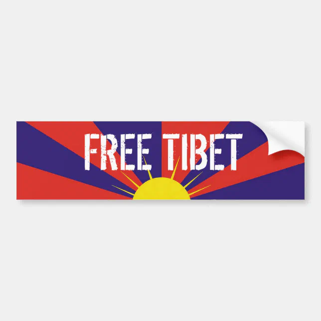 FREE TIBET BUMPER STICKER | Zazzle