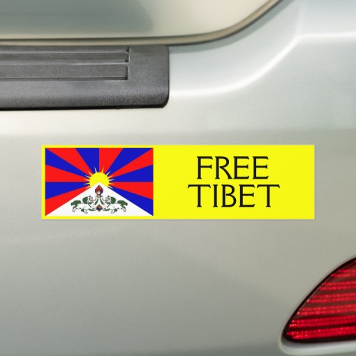 FREE TIBET Bumper Sticker 2 | Zazzle