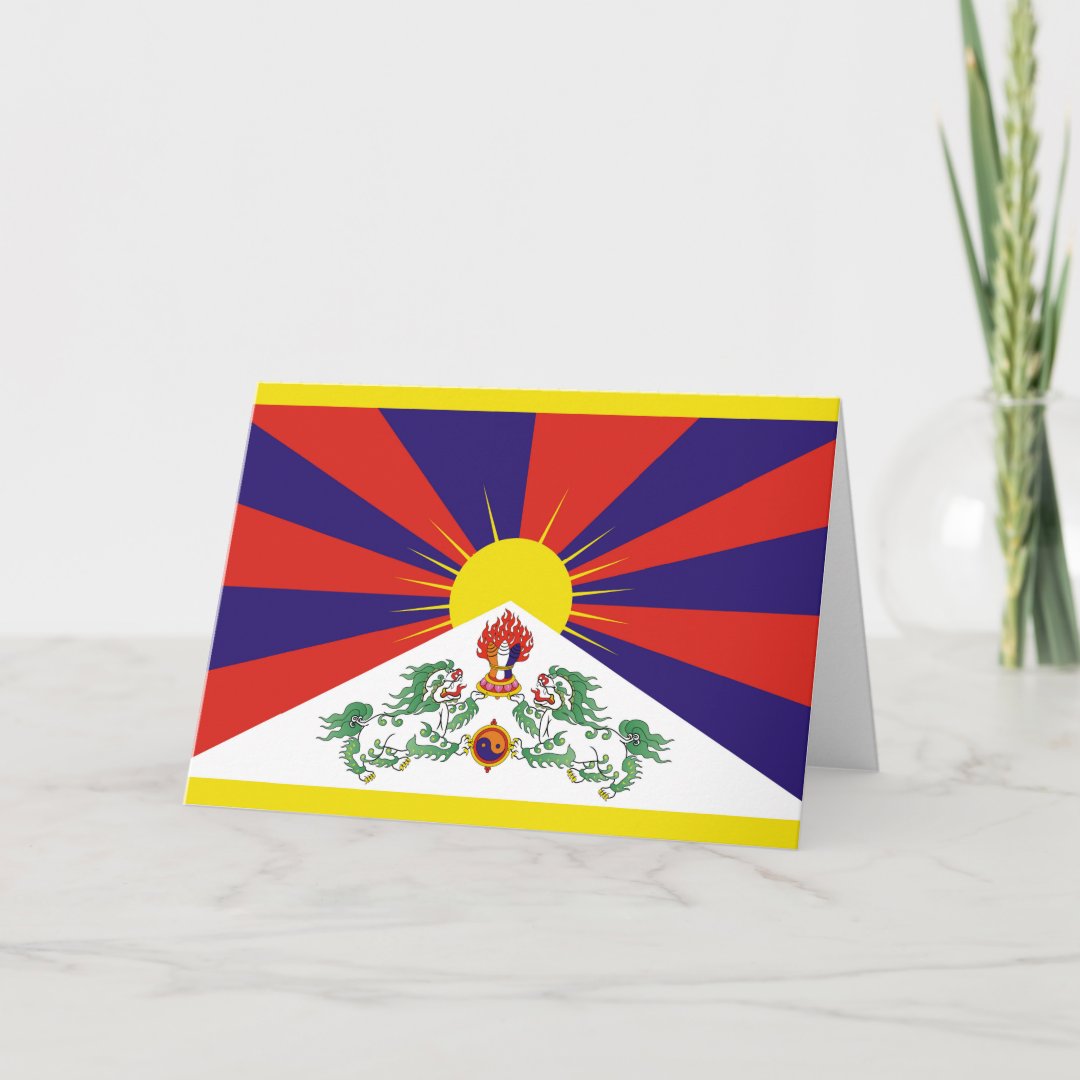 Free Tibet flag Card | Zazzle