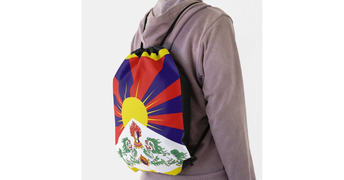 Free Tibet flag Drawstring Bag | Zazzle