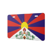 Free Tibet flag Postcard License Plate | Zazzle