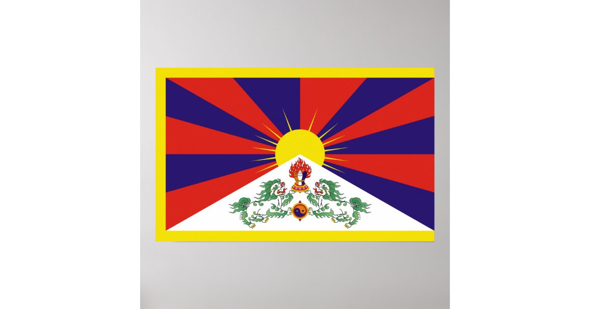 Free Tibet flag Poster | Zazzle
