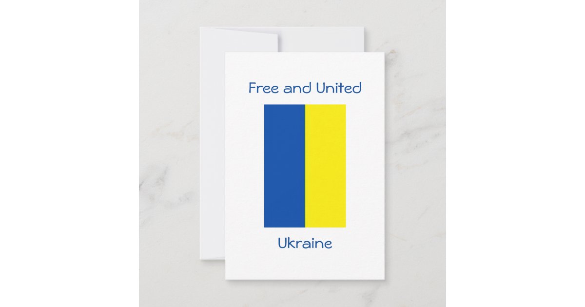 Free Ukraine Greeting Card | Zazzle
