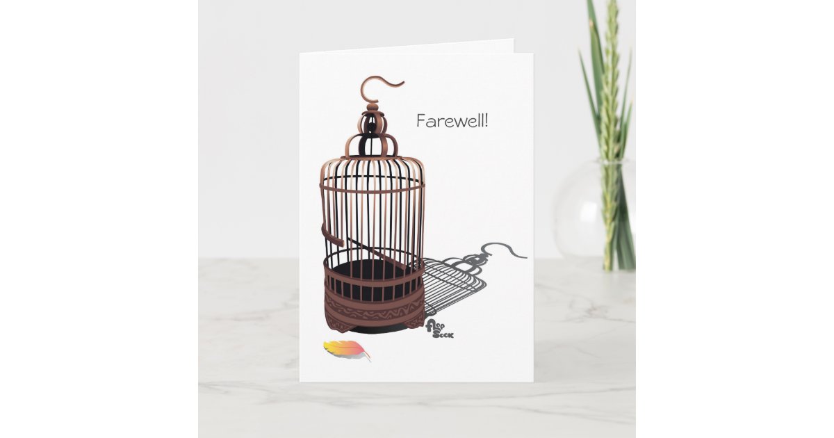 Freebird Farewell Card | Zazzle