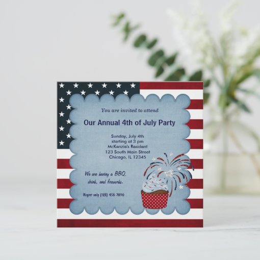 Freedom 4th of July Invitation | Zazzle