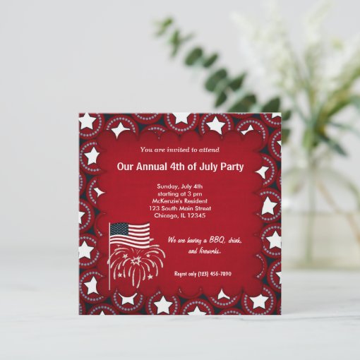 Freedom 4th of July Invitation | Zazzle
